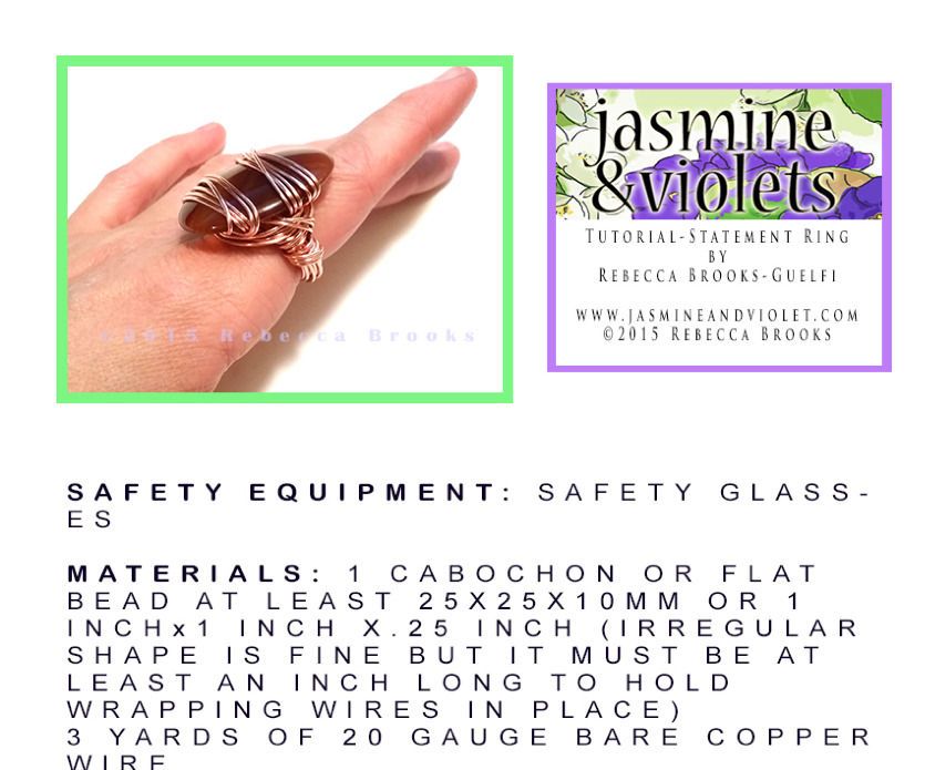 Wire Wrapped Cabochon Ring Tutorial - Instructables