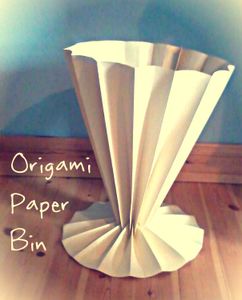 Origami Paper Bin : 6 Steps - Instructables