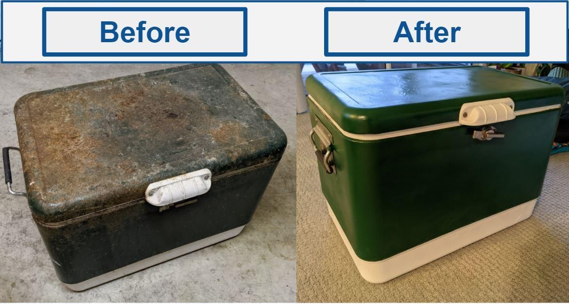 Classic Cooler Salvaged From Dumpster & Restored! : 7 Steps (with ...