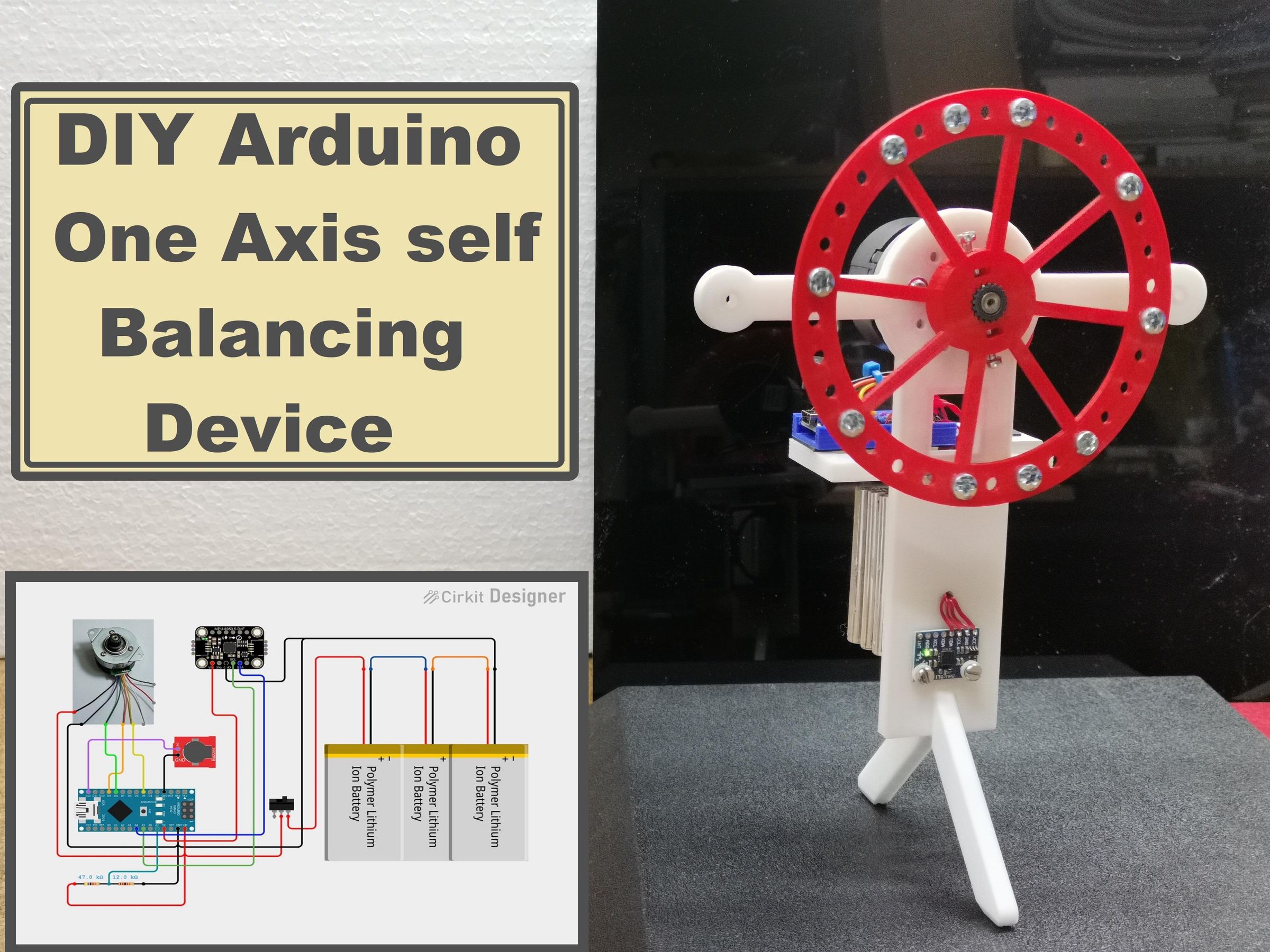 DIY Aduino One Axis Self Balancing Device : 3 Steps - Instructables