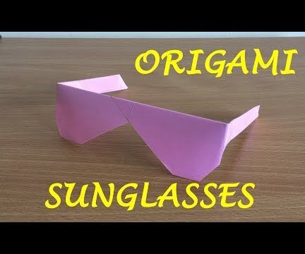 How to Make Traditional Origami Sunglasses : 10 Steps - Instructables