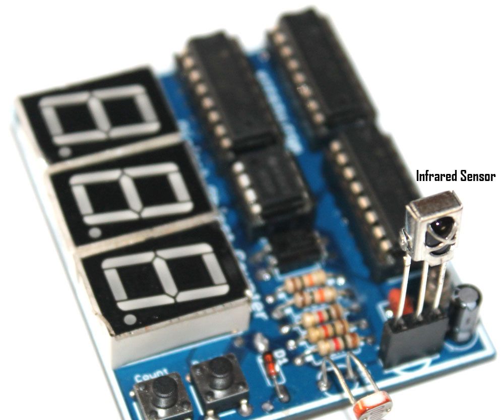 Infrared and Laser Operated Digital Objects Counter : 3 Steps ...