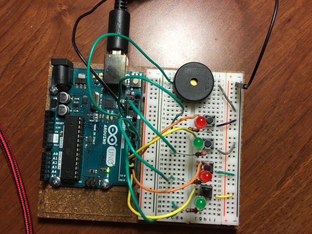 Arduino Simon Says 4 Steps Instructables