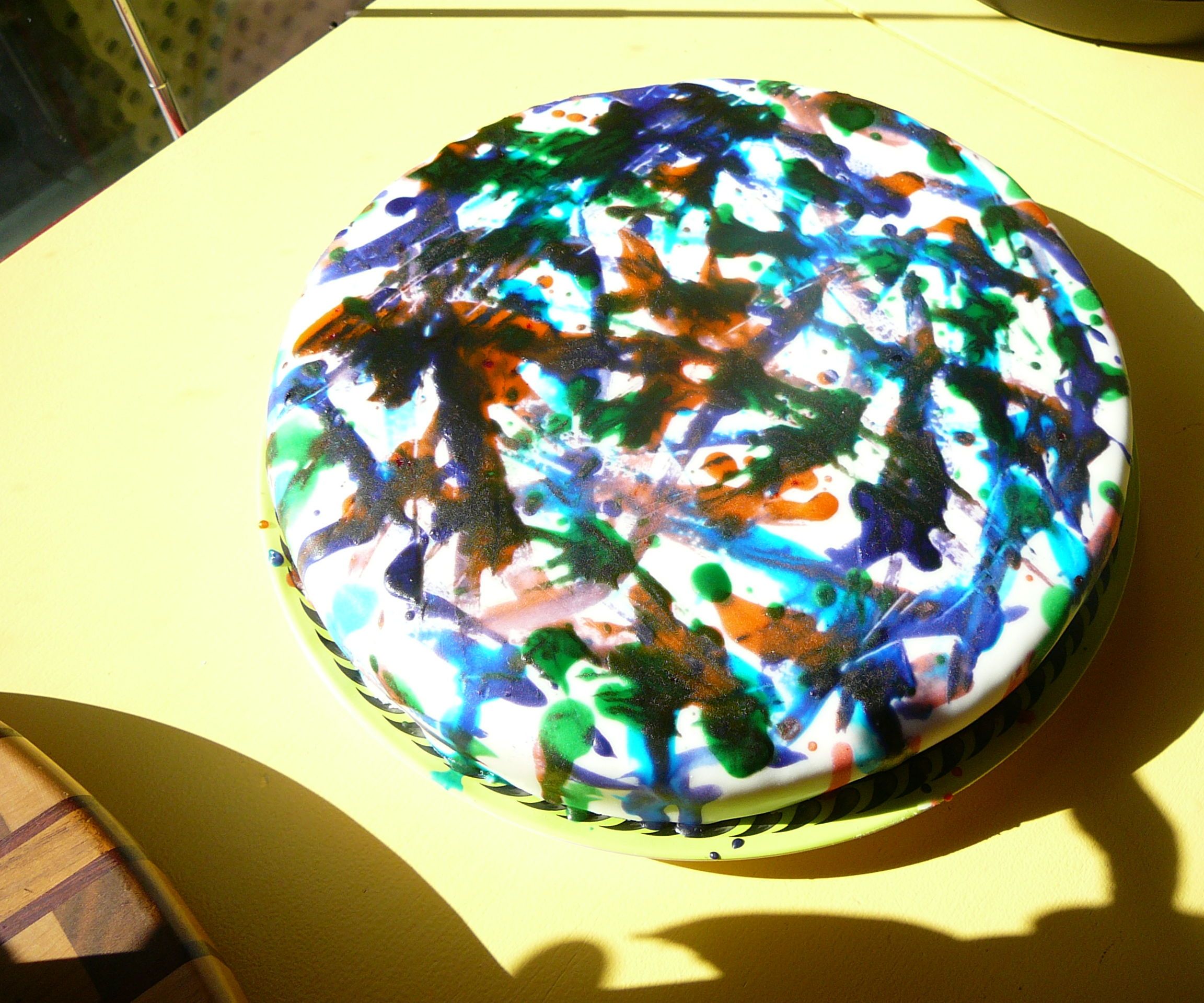 how to: jackson pollock cake DIY Project to Discover - FindingDIY