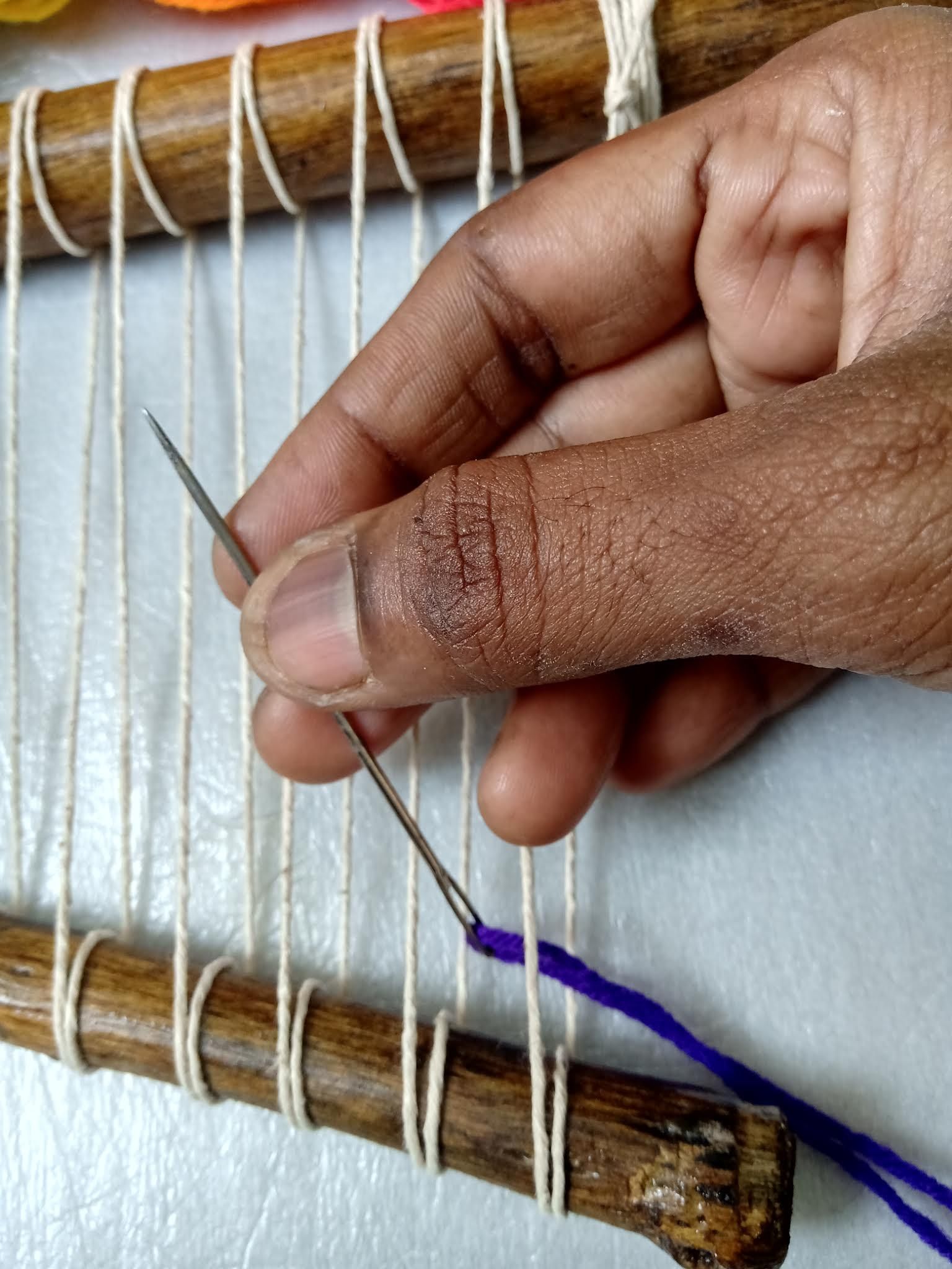 Wood & Yarn (Full & Partial Branch Weaving, Tiny Birds) - Home Decor ...