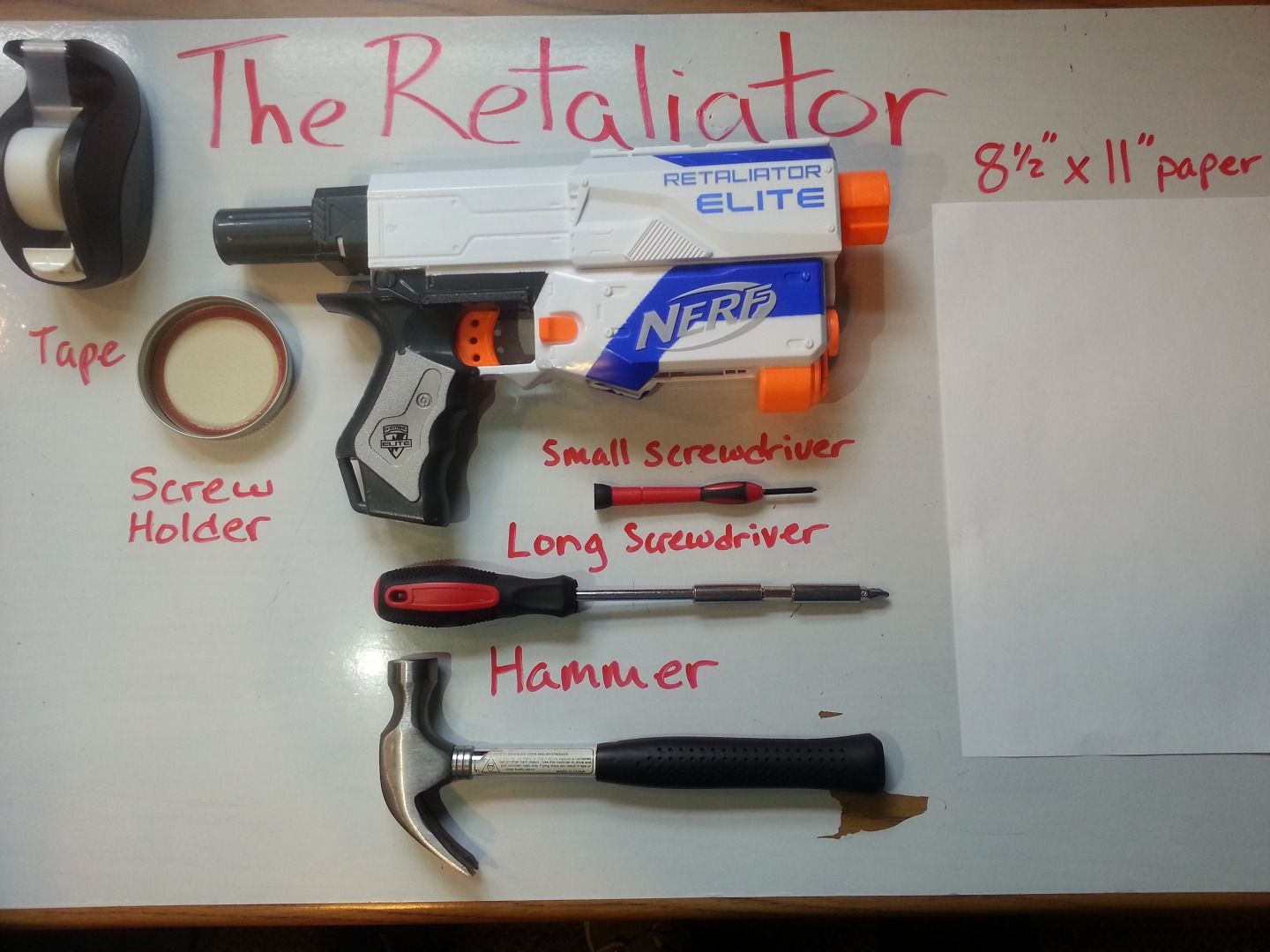 Nerf Retaliator Mod: Air Restrictor Removal and Barrel Extension : 8 Steps - Instructables