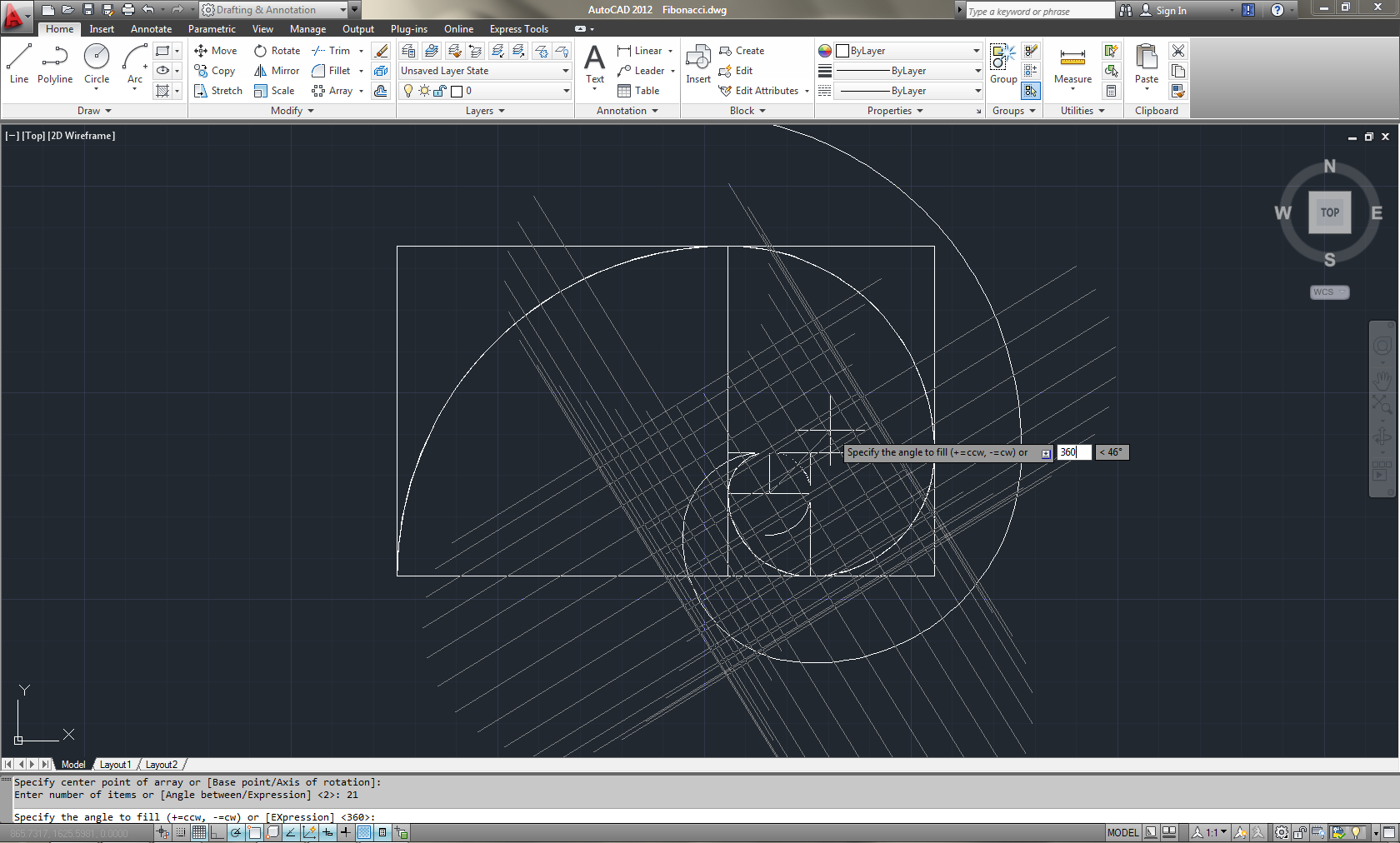Fibonacci Sequence AutoCad - Instructables