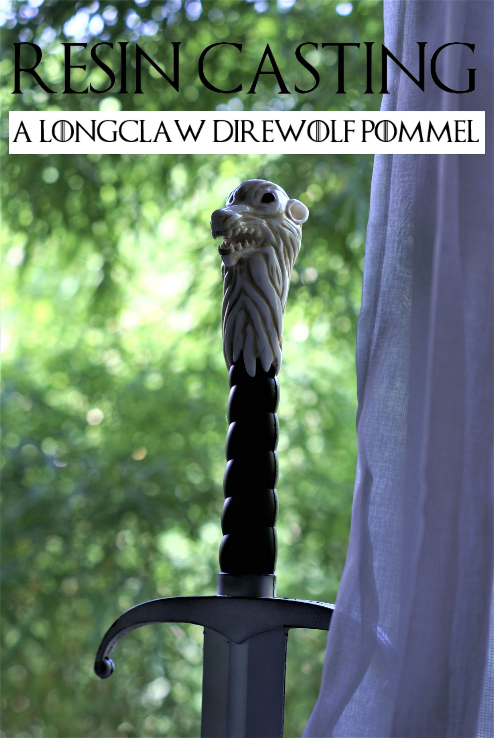 Resin Casting Jon Snow's Longclaw Direwolf Pommel : 15 Steps (with ...