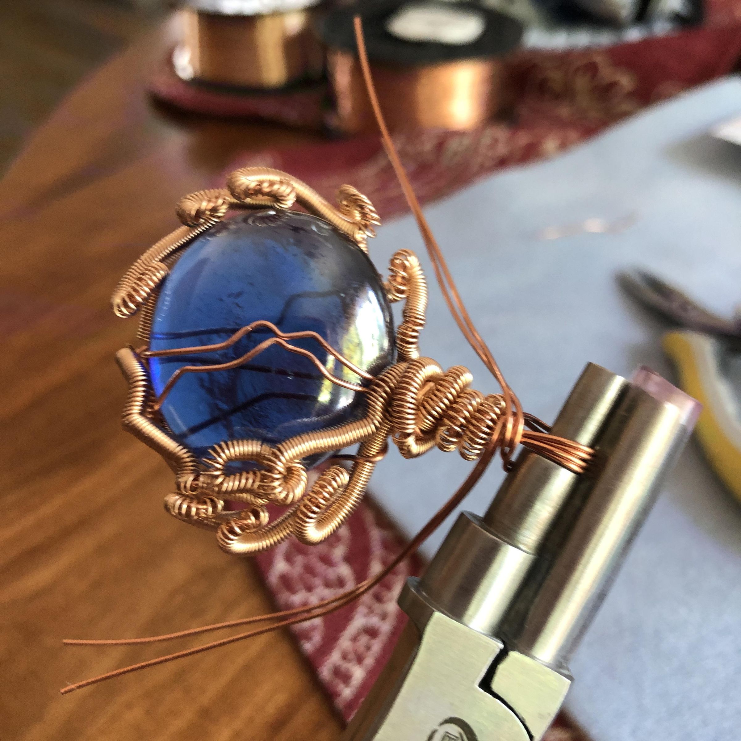 Amazing Wire Wrapped Glass Pendant...for Pennies! : 20 Steps (with ...