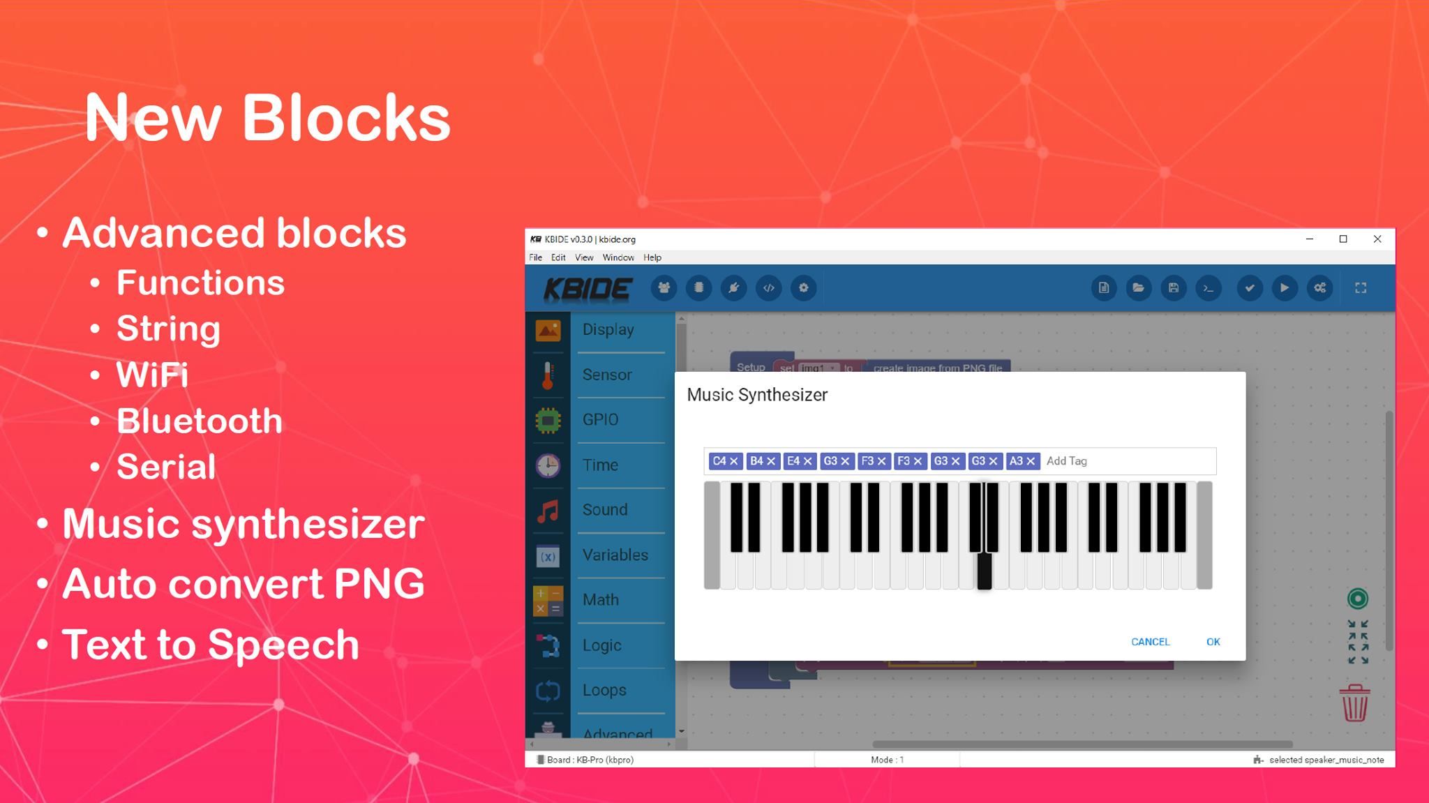 KB-IDE : Block Program for ESP32 Board : 5 Steps - Instructables