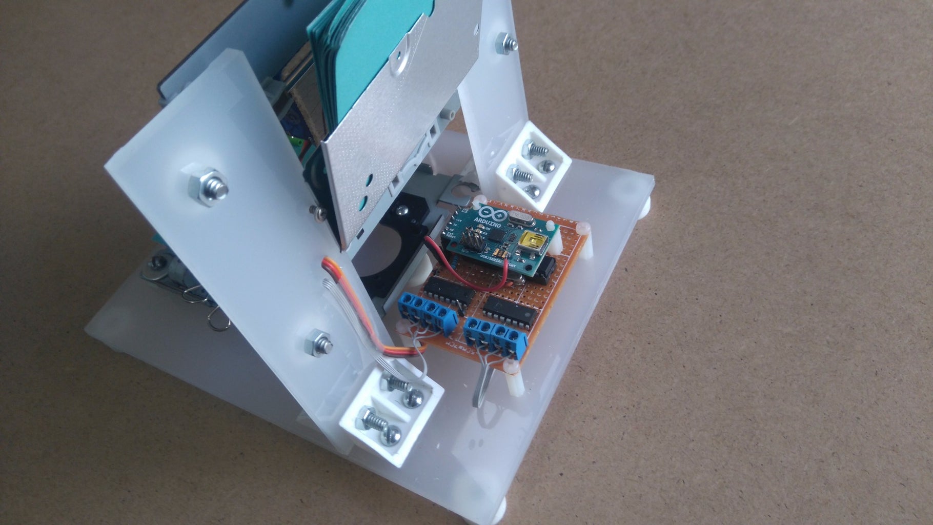 Arduino Mini Cnc Plotter Machine From Dvd Drives 10 Steps With Pictures Instructables