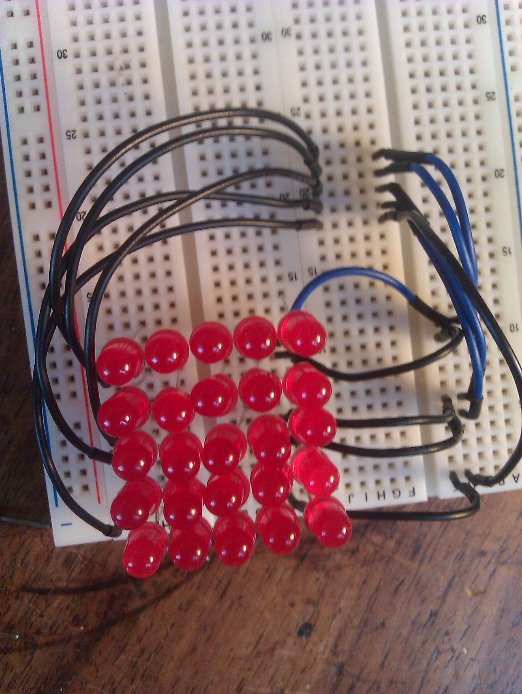 5X5 Dot Matrix on Arduino (gets Text From Pc) Full Instructions and ...