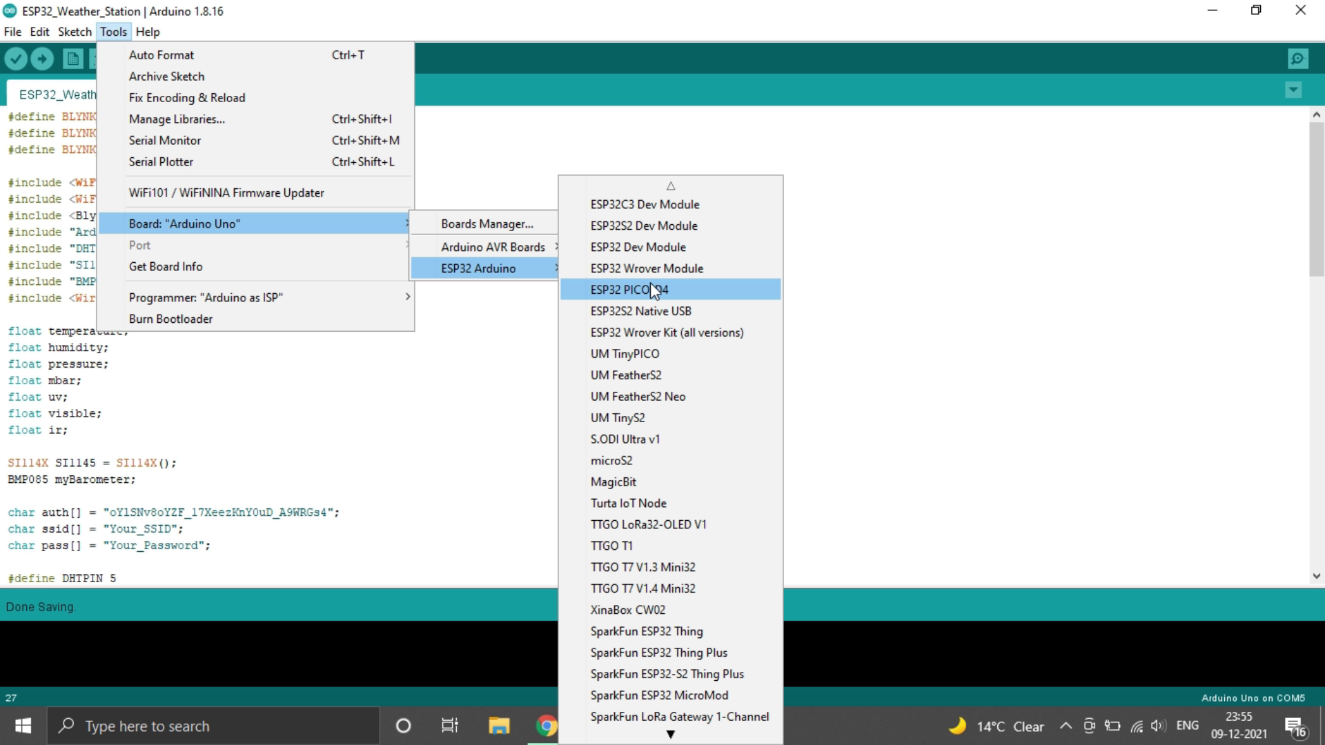 ESP32 Based IoT Weather Station : 18 Steps (with Pictures) - Instructables