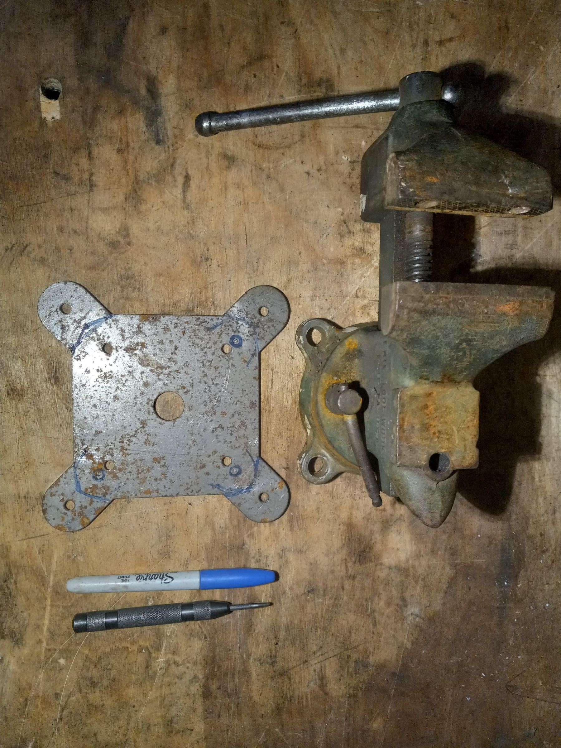 DIY Ball Swivel for Vise/Welding Positioner Out of Reclaimed 2x2 ...