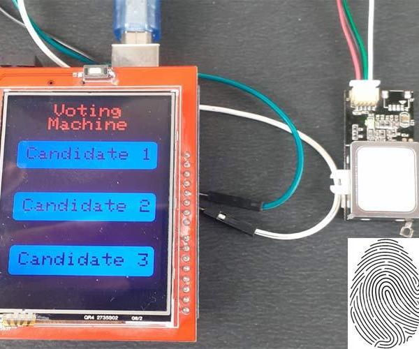 Fingerprint Based Biometric Voting Machine Using Arduino 4 Steps With Pictures Instructables