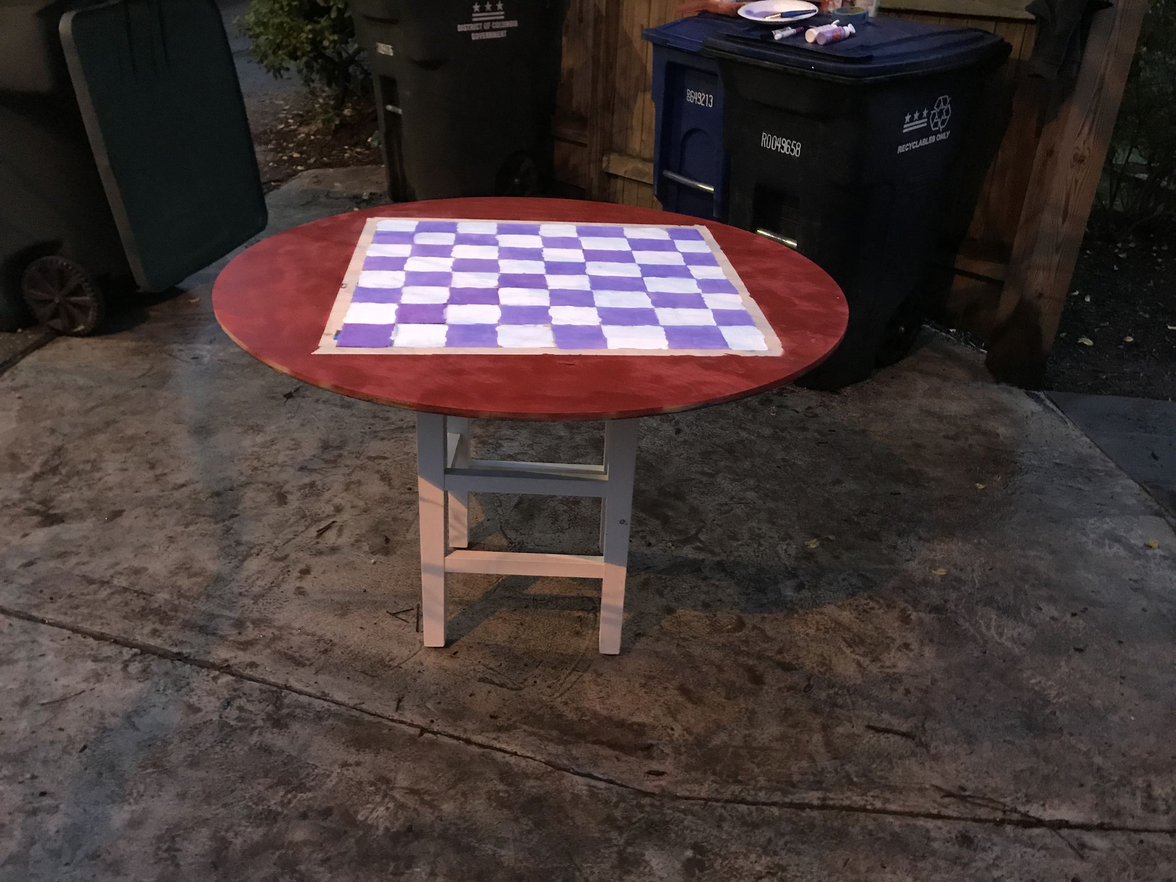 Outdoor Checkers/Chess Table : 12 Steps (with Pictures) - Instructables