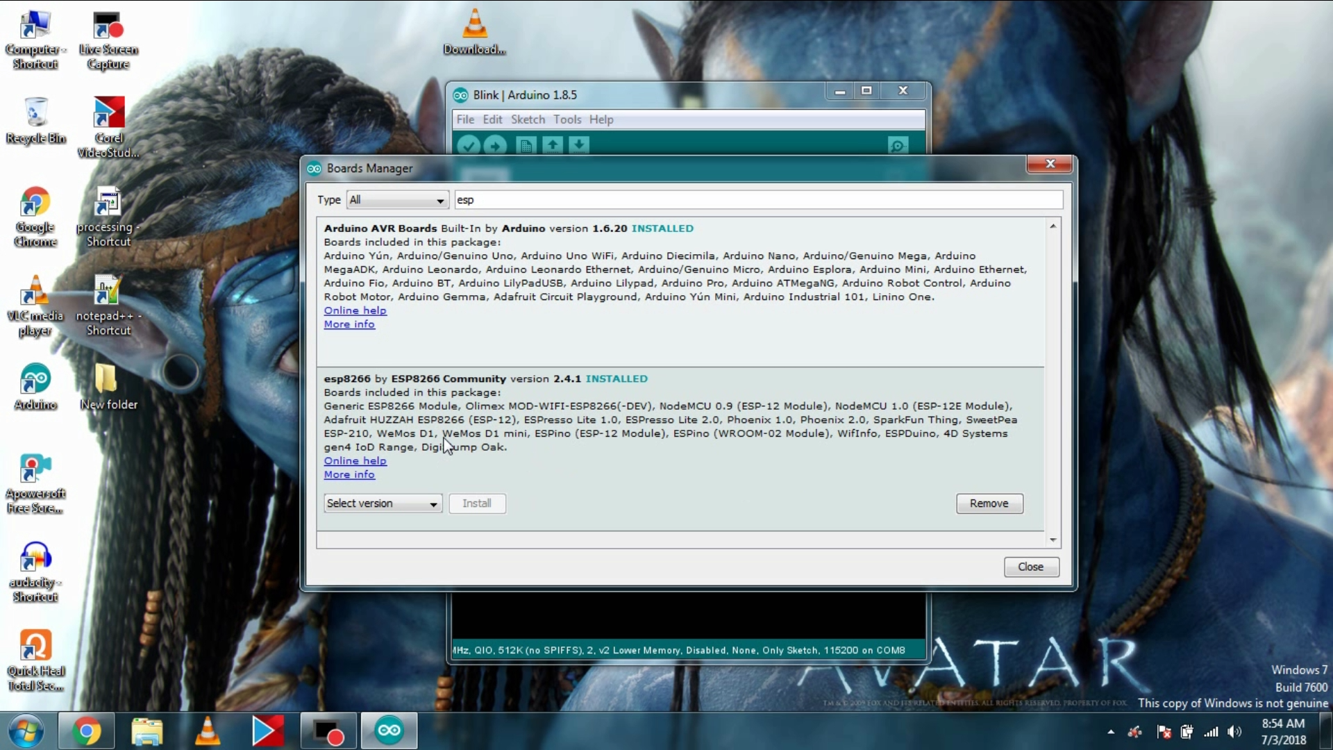 Getting Started With Esp 8266 Esp-01 With Arduino IDE | Installing Esp ...