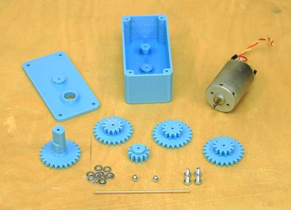 3d Printed Gearbox for Small Dc Motors : 3 Steps (with Pictures ...