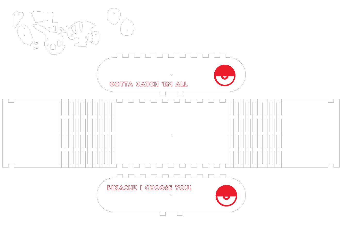 Pikachu Cam Mechanism Automata With Lattice Hinge Box : 7 Steps (with ...