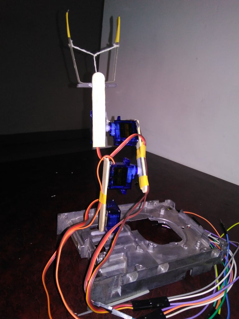 Servo Robotic Arm Arduino Based 4 Steps Instructables