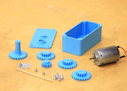 3d Printed Gearbox for Small Dc Motors : 3 Steps (with Pictures ...
