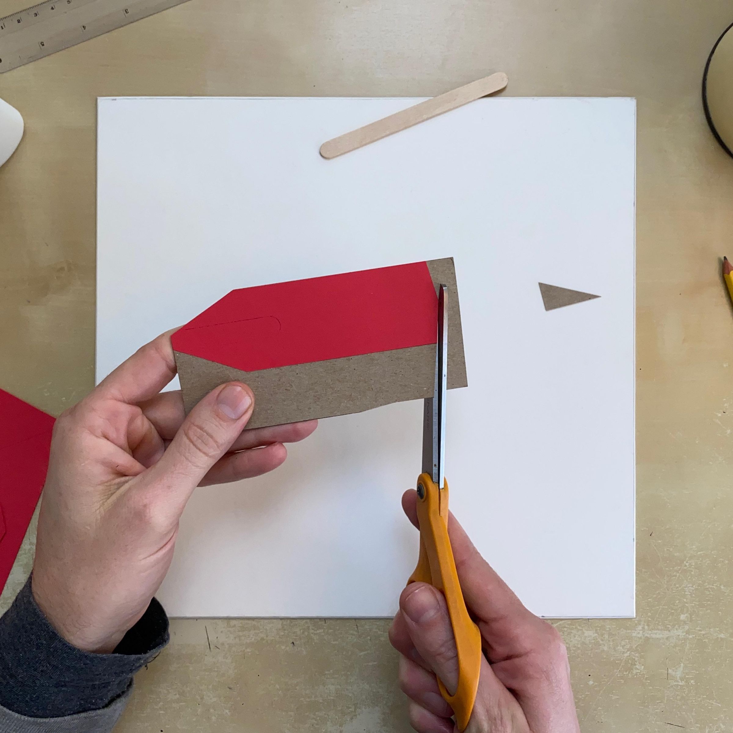 Interceptor Jet Card Stock Airplane : 7 Steps (with Pictures ...