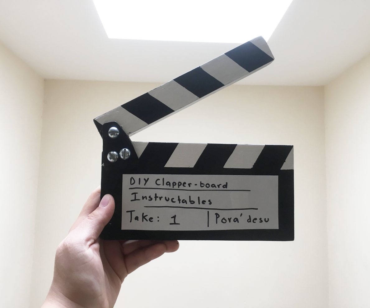 Diy Wood Clapper Board 5 Steps With Pictures Instructables