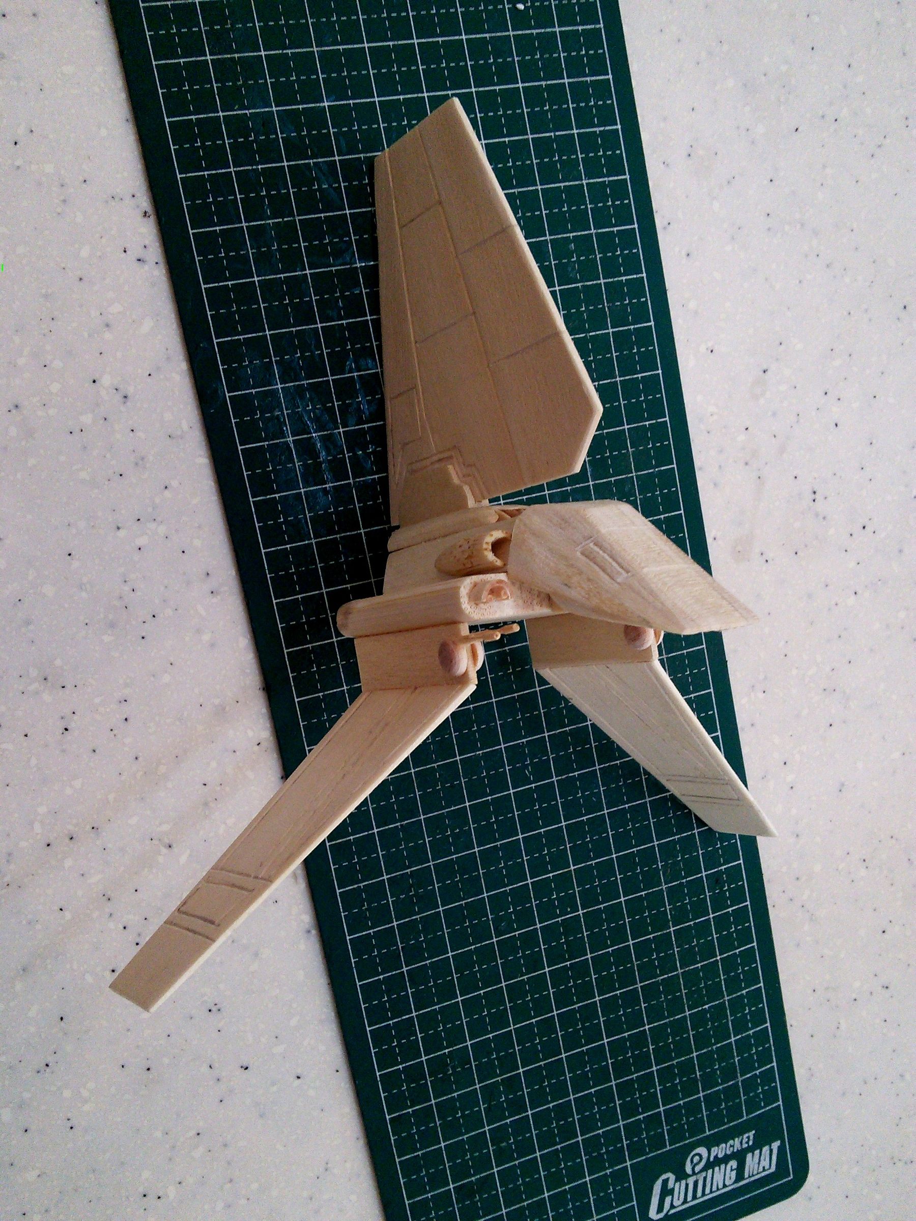 (Not So) Mini Lambda-Class Imperial Shuttle Popsicle Stick Model : 8 ...