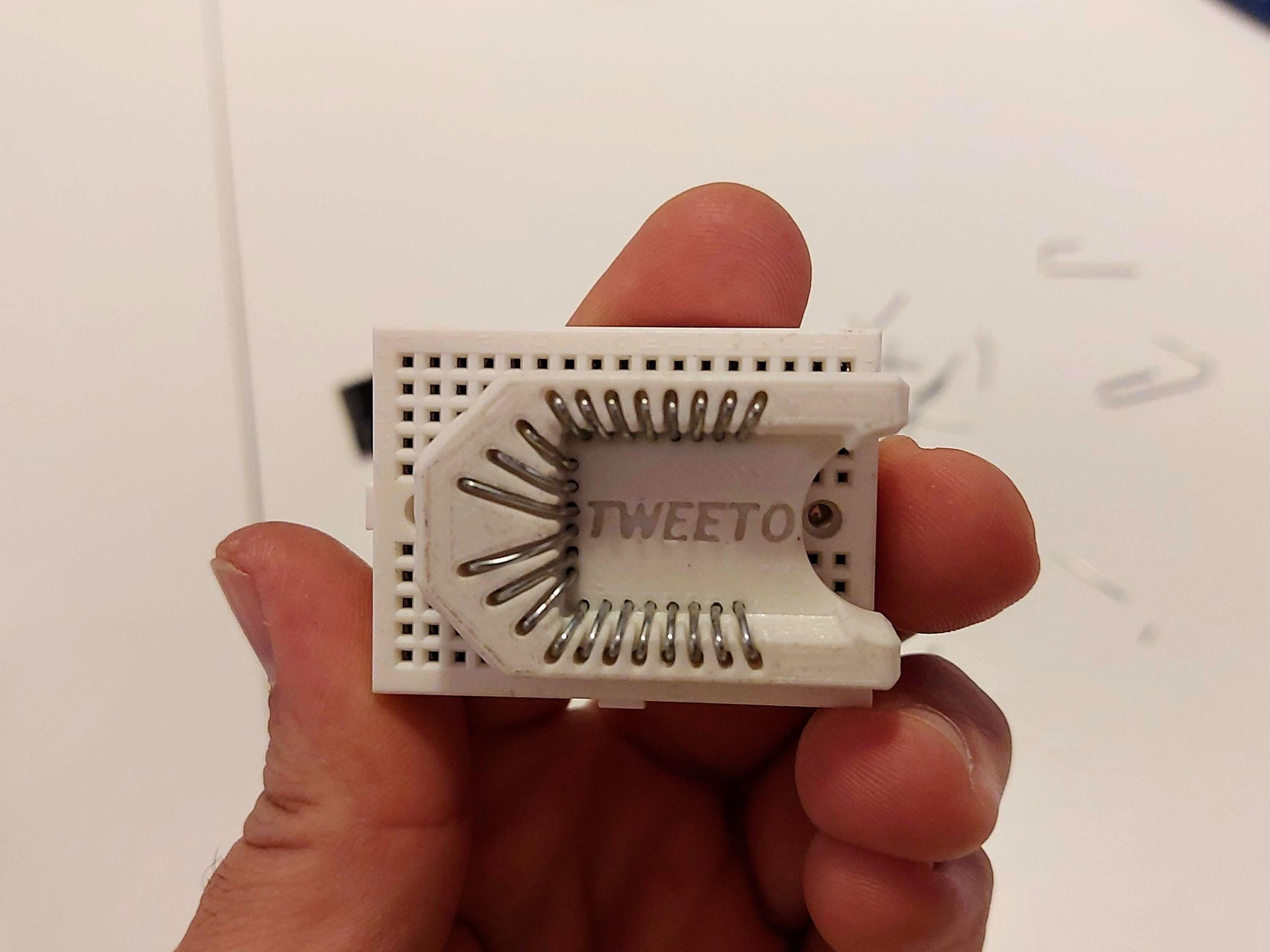DIY ESP8266 ESP-12 Socket - Snap Fit, Breadboard Friendly, No Soldering ...