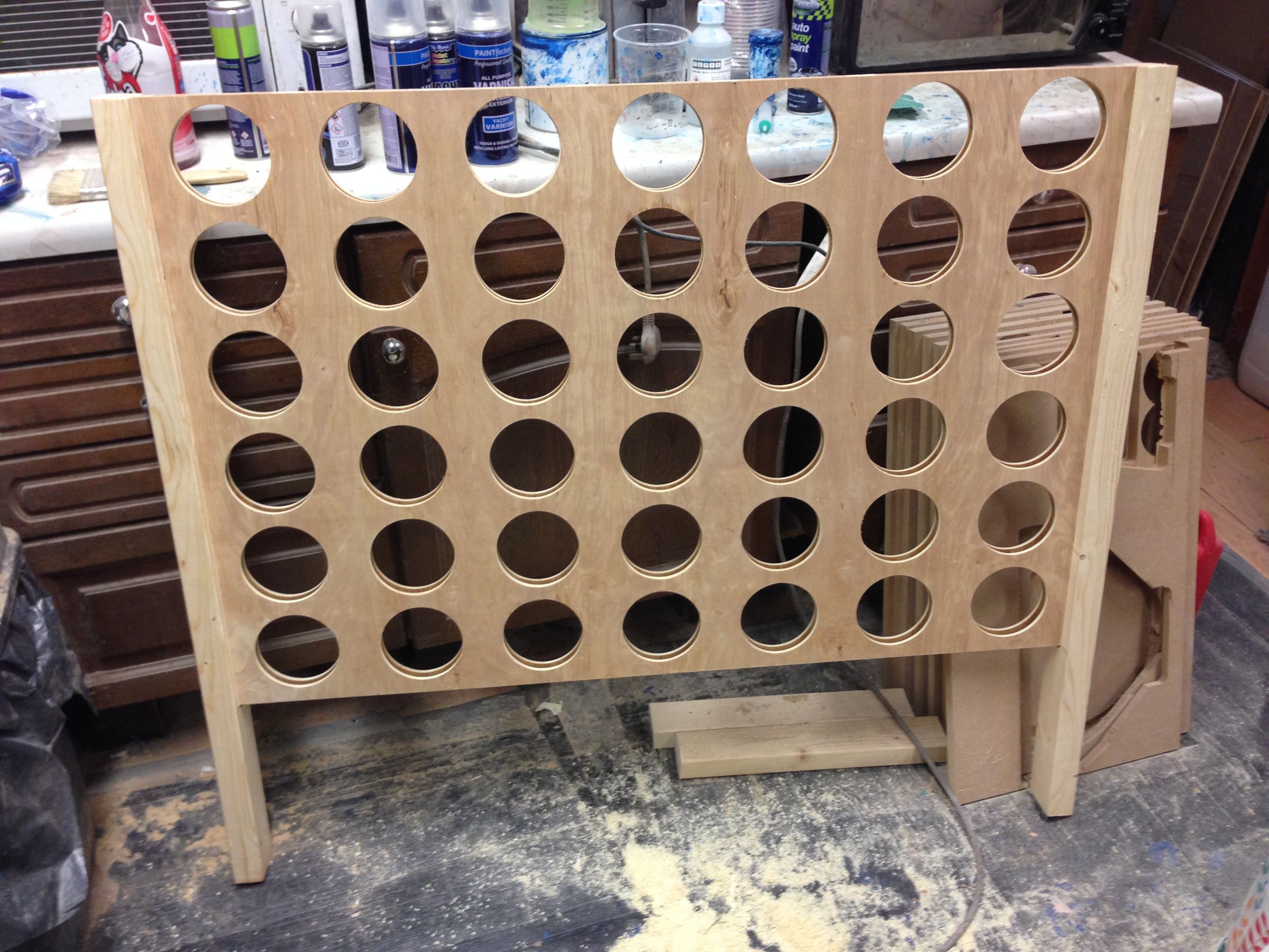 Giant Wooden Connect Four : 8 Steps (with Pictures) - Instructables