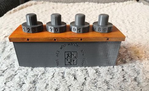 Geocaching Container - 3D Printed, Lockable With a 4-number PIN ...
