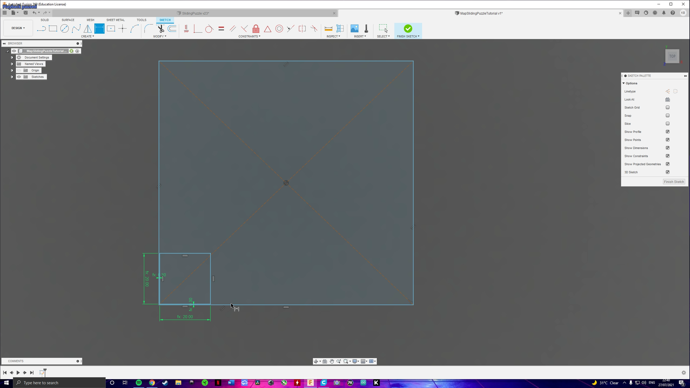 Map Sliding Puzzle 3D Printed - Fusion 360 : 28 Steps (with Pictures ...