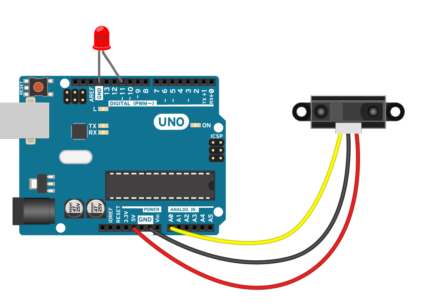 Arduino Distance Sensors 4 Steps With Pictures Instructables