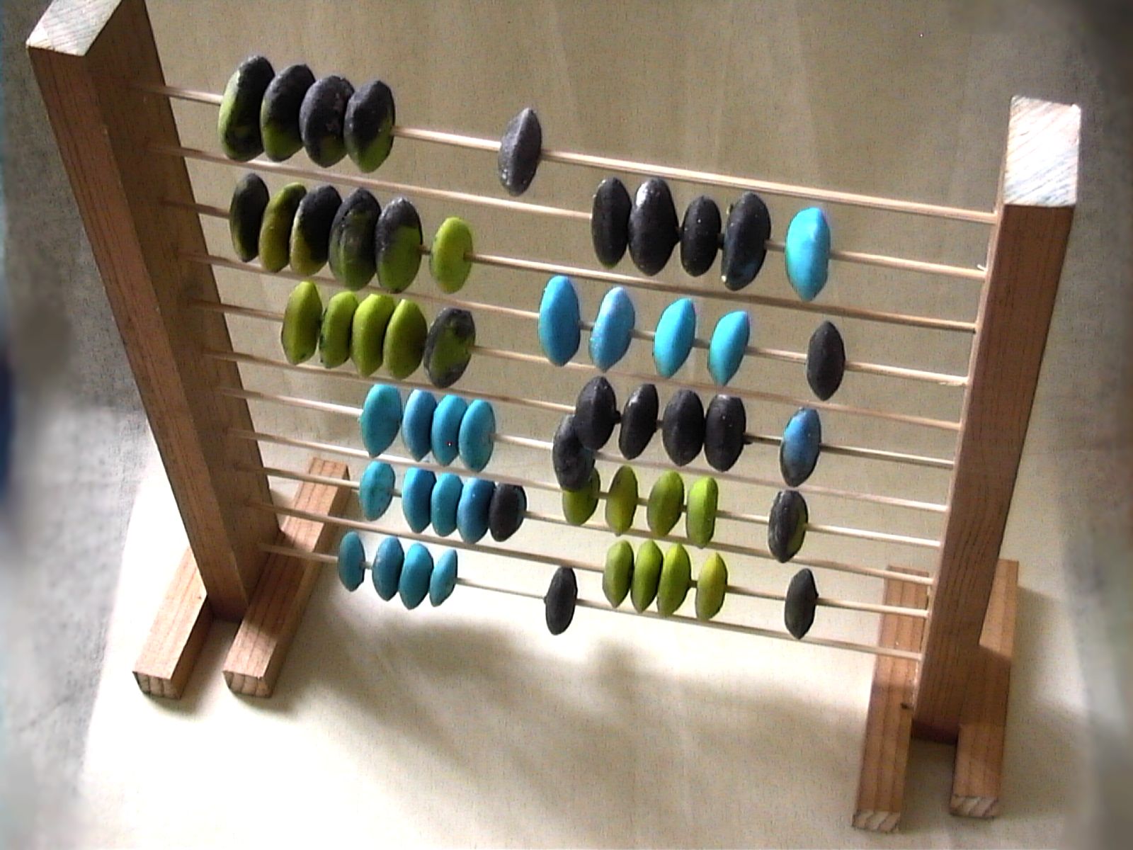 Make Cold Porcelain Clay Beads & Wooden Toy Abacus (Soroban) : 9 Steps ...
