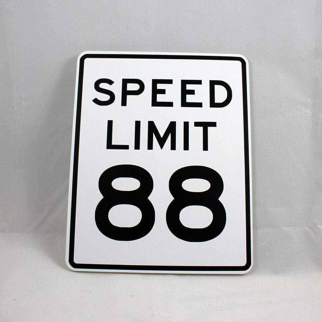 88 MPH Back to the Future Speed Signs : 4 Steps (with Pictures ...