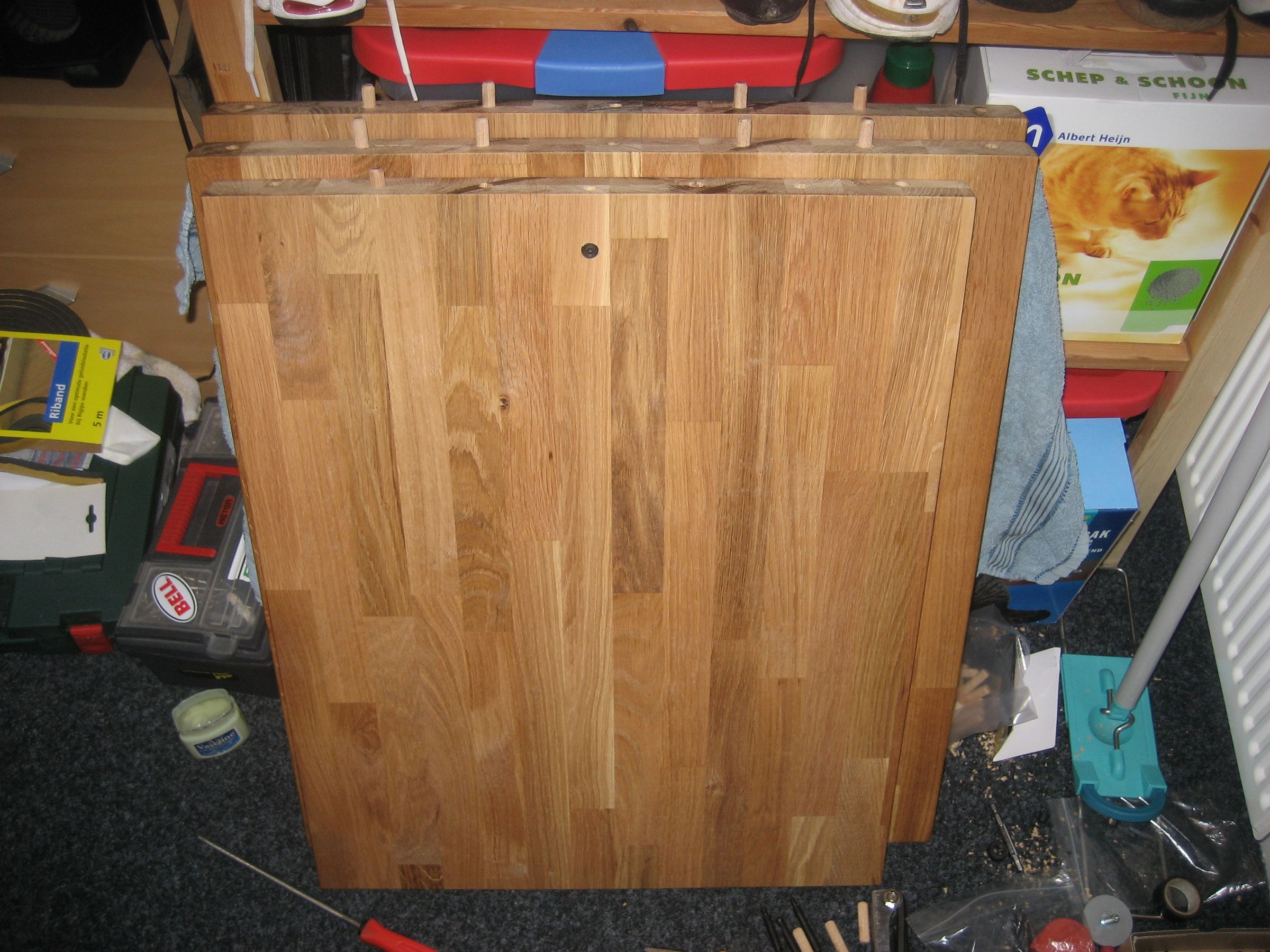 Big Oak Desk From Kitchen Worktops : 6 Steps - Instructables