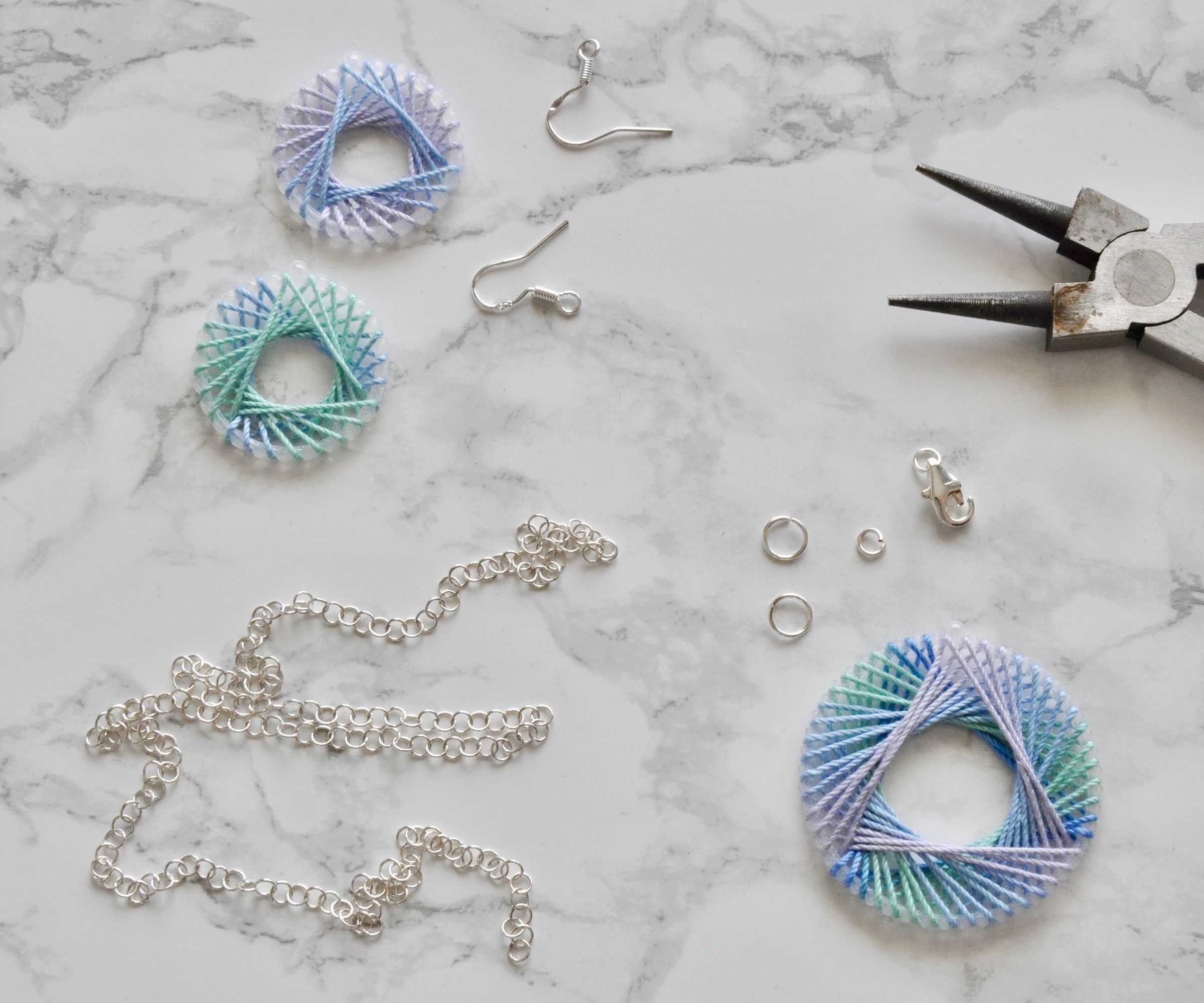 String Art Earrings and Necklace : 7 Steps (with Pictures) - Instructables