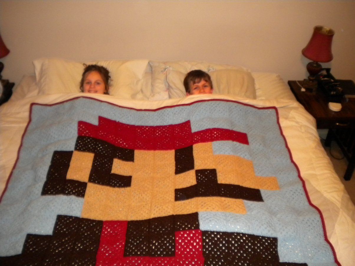 8-Bit Mario Blanket - Made From Granny Squares : 6 Steps (with Pictures ...