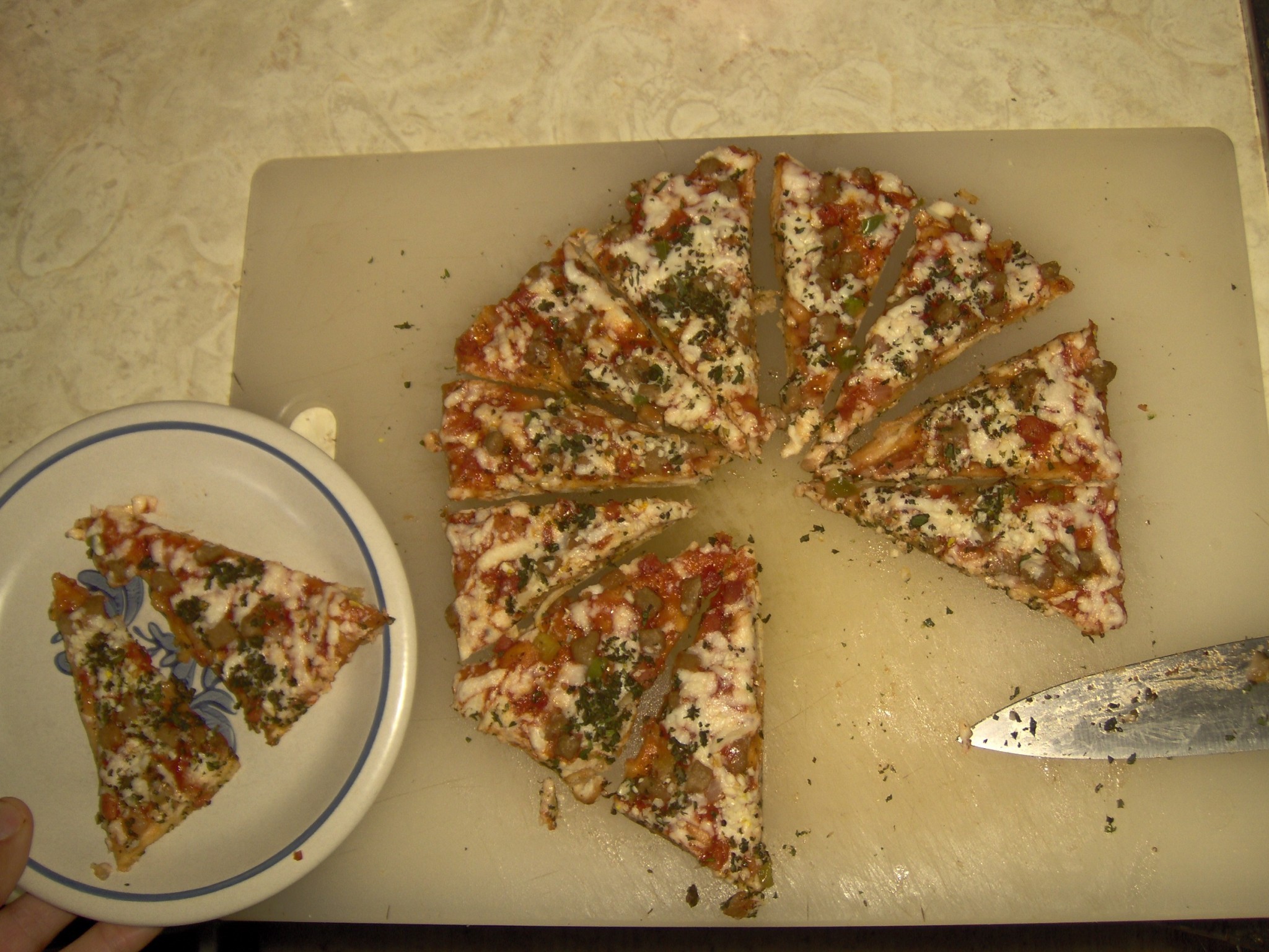 Reshape Rectangular Pizza Into Hexagonal Pizza : 15 Steps (with ...