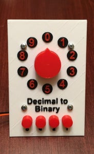 Mostly 3D Printed Binary Encoder : 4 Steps (with Pictures) - Instructables