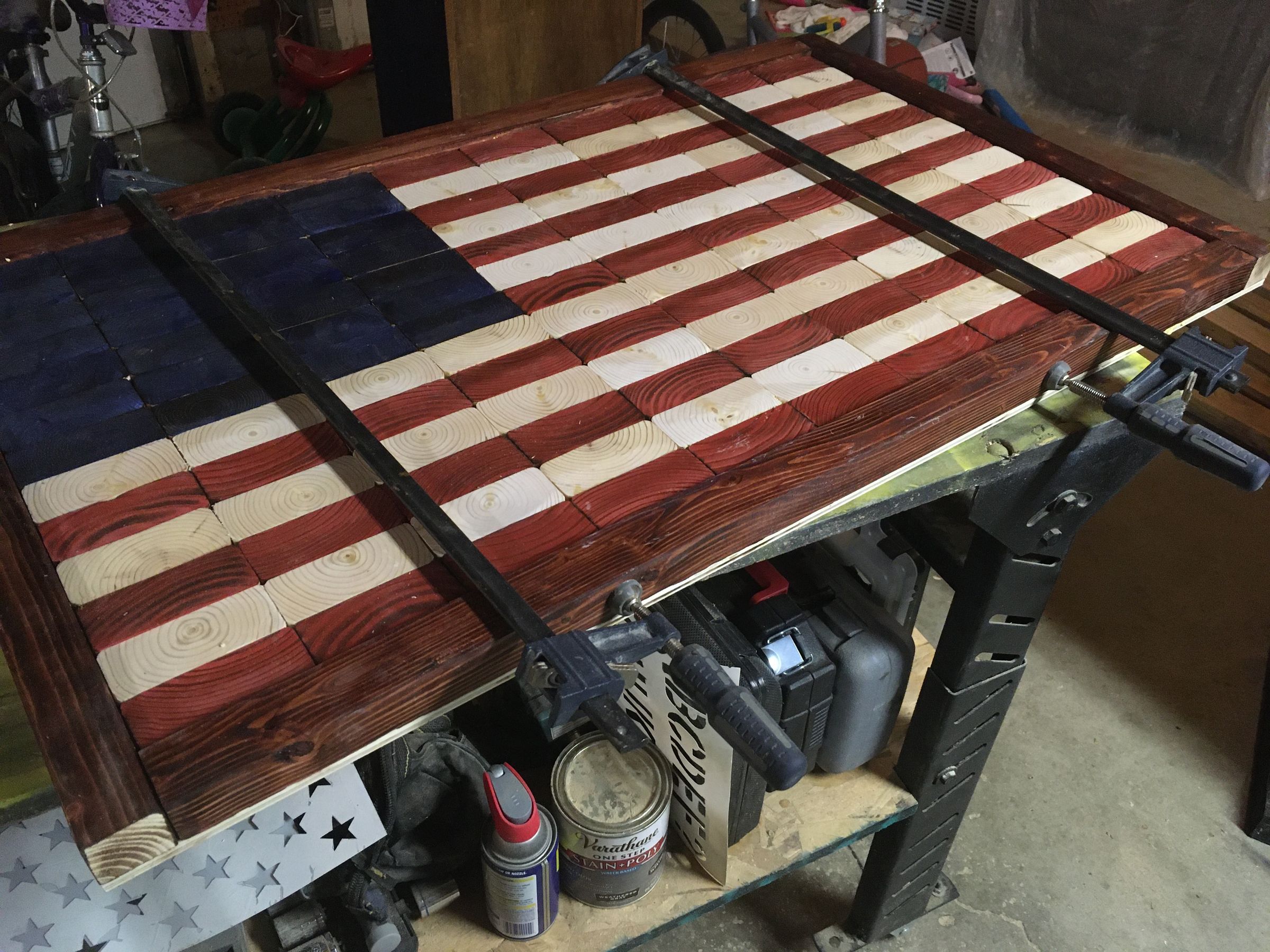 Easy - Scrap 2x4 End Grain Flag : 12 Steps (with Pictures) - Instructables