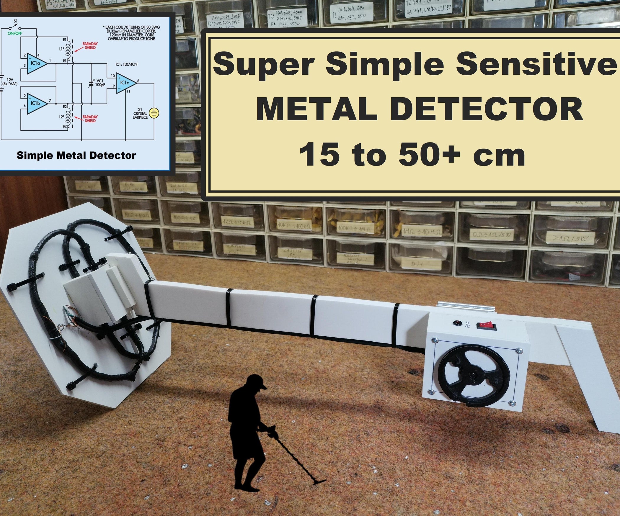 DIY Super Simple Sensitive Metal Detector : 3 Steps (with Pictures) - Instructables
