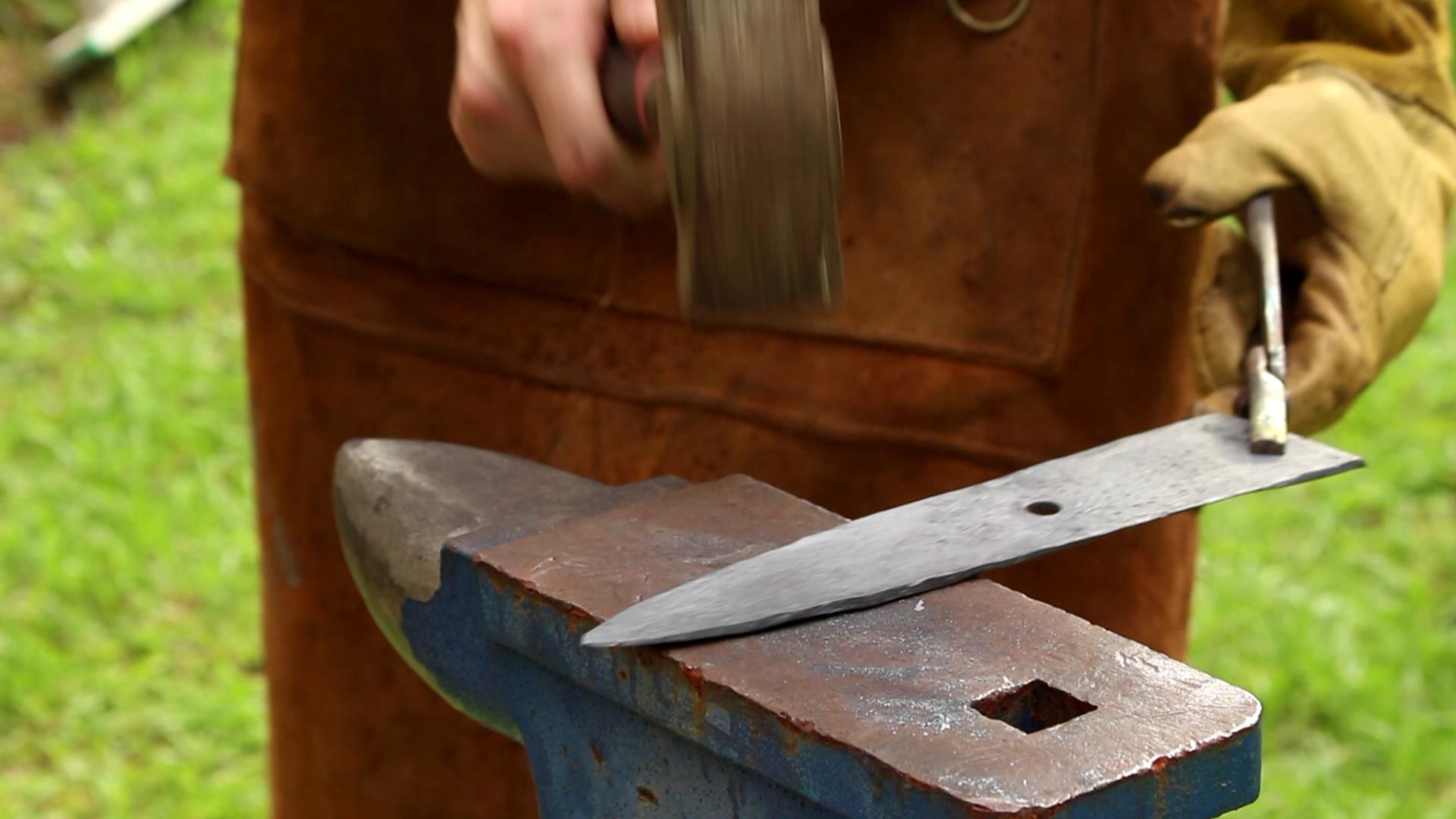 How to Forge a Katar Dagger (from Lawn Mower Blade & RR Spikes) : 34 ...