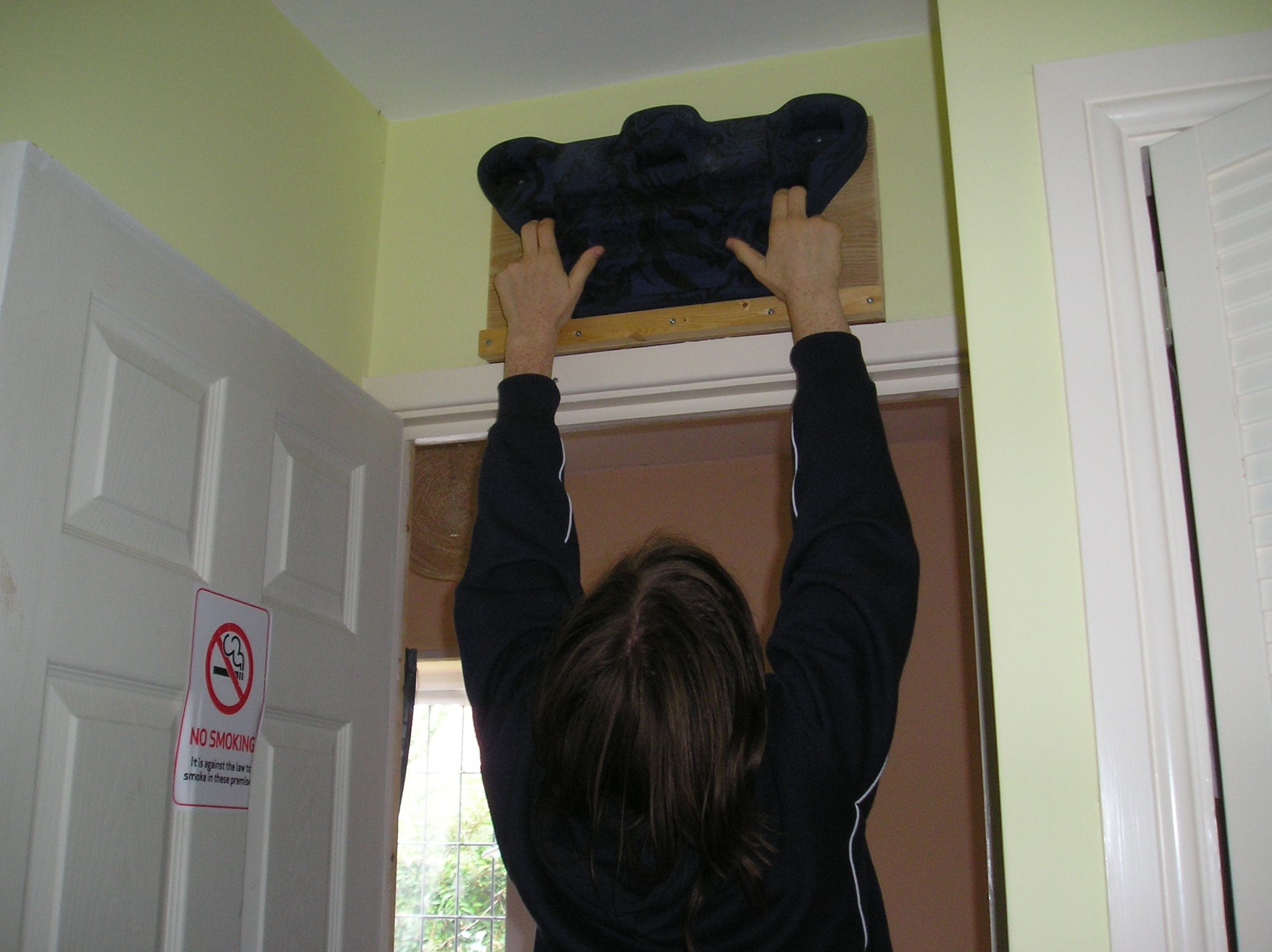 Installing a Hangboard. a Good, Compact Training Aid for Climbers. : 4 ...