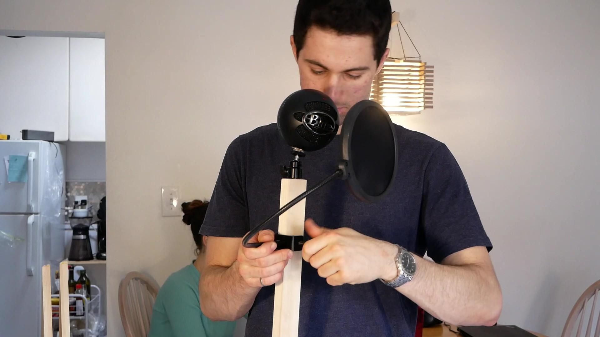 Concrete & Wood Counterweighted Mic Stand : 12 Steps (with Pictures ...