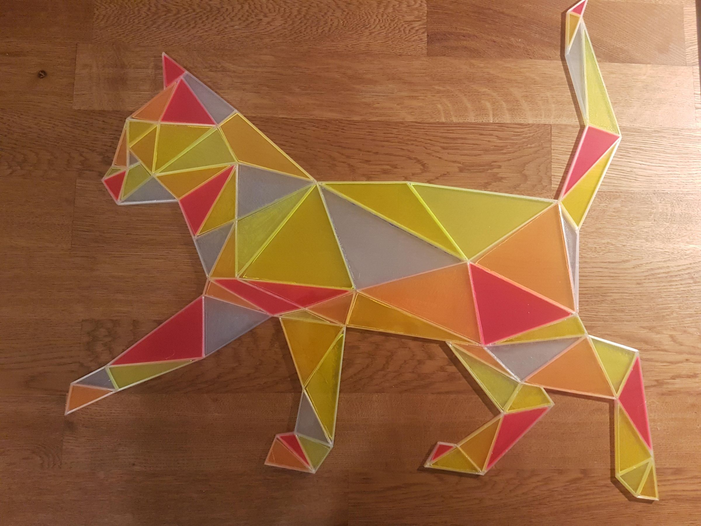 Polygon Cat With Acrylic : 12 Steps (with Pictures) - Instructables