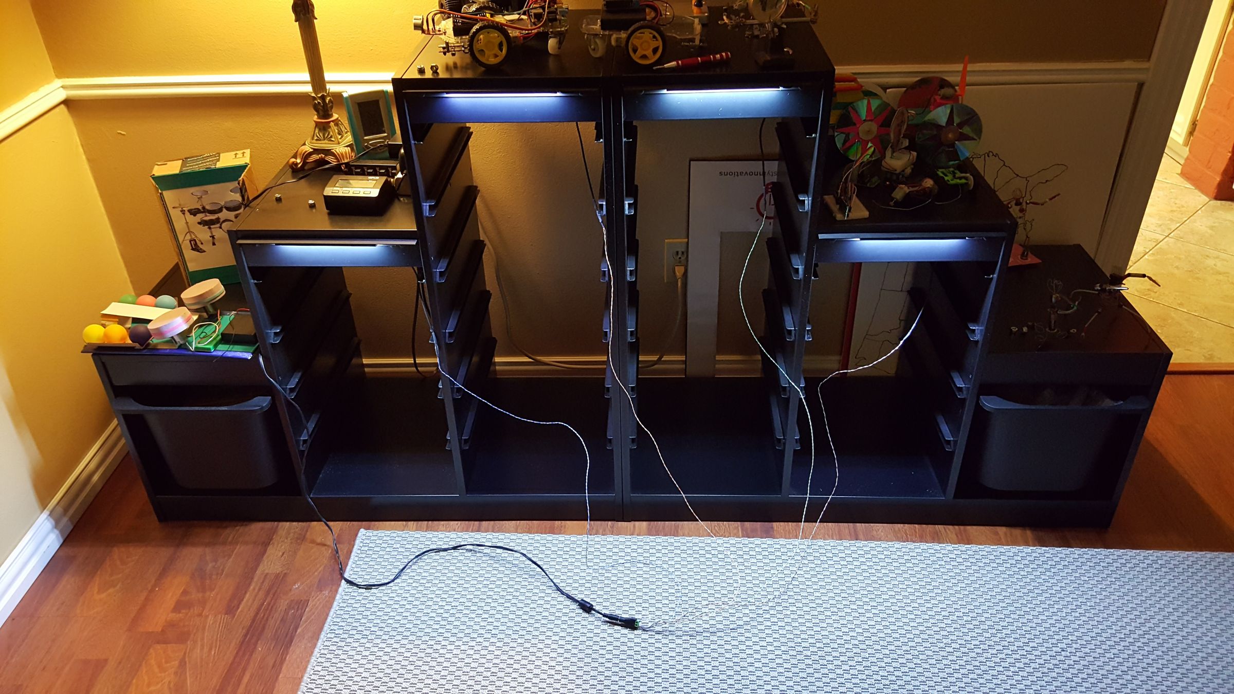 Build Extendable LED Lights to Make a Great Storage System : 7 Steps ...