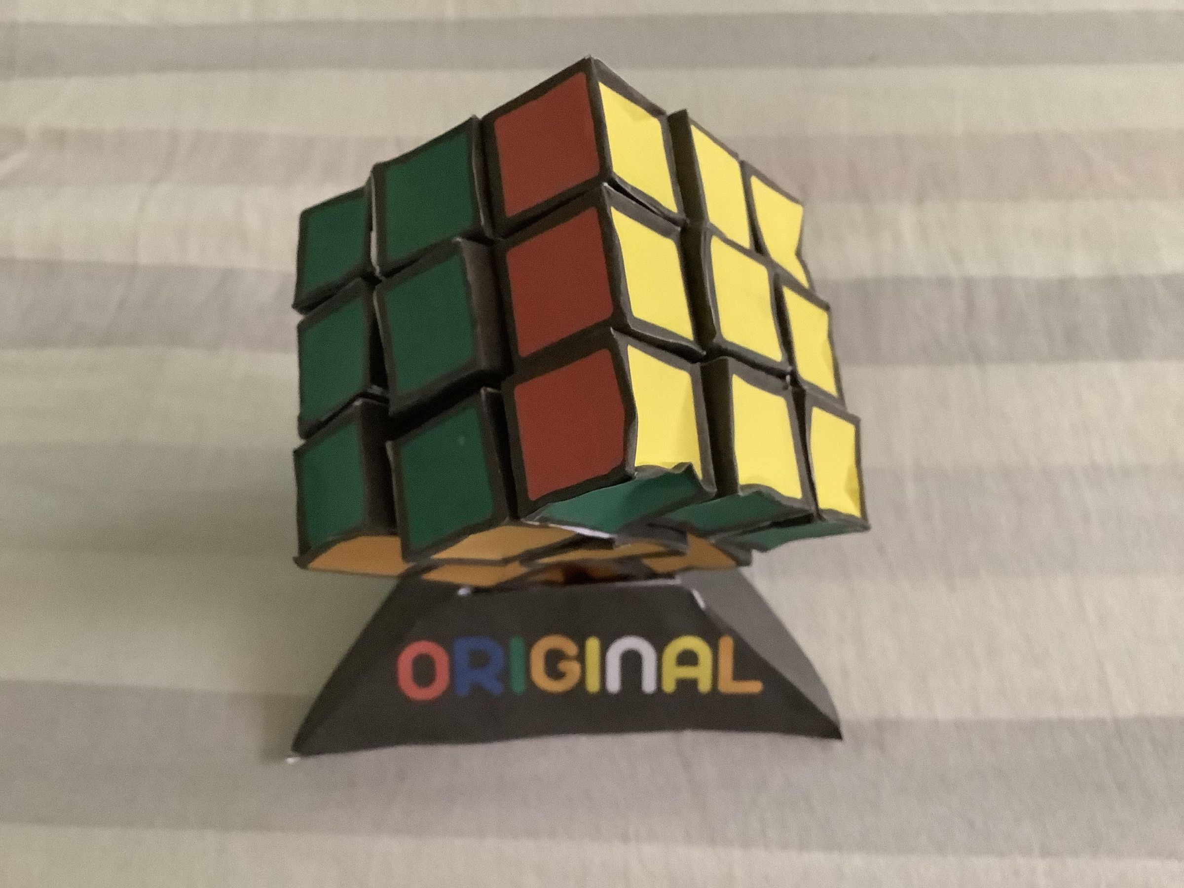 Functional Paper Rubik's Cube - Original & Minecraft : 11 Steps (with ...