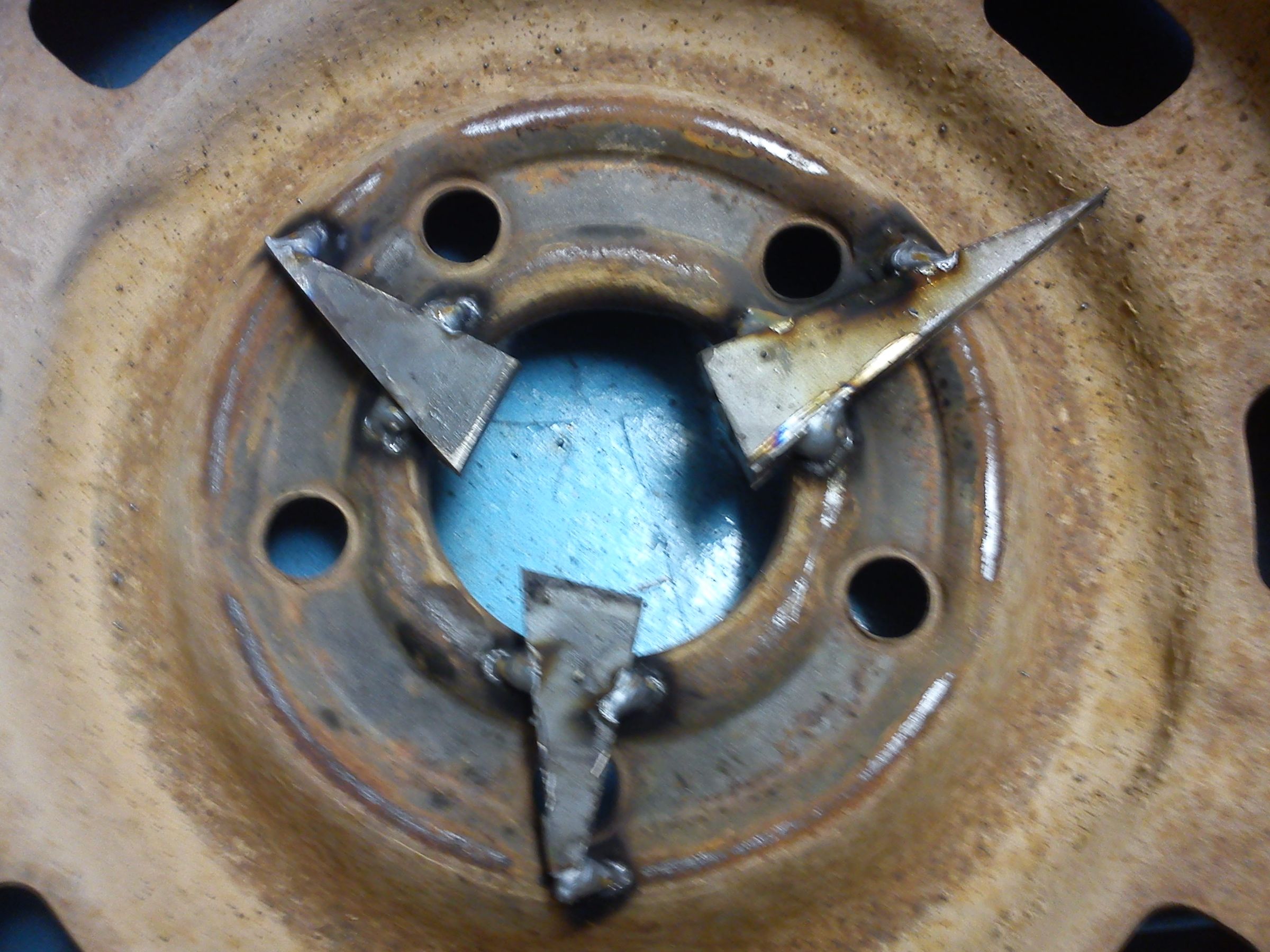 Making Wide Bike Wheel Hubs and Joining Them to Car Rims! : 6 Steps ...