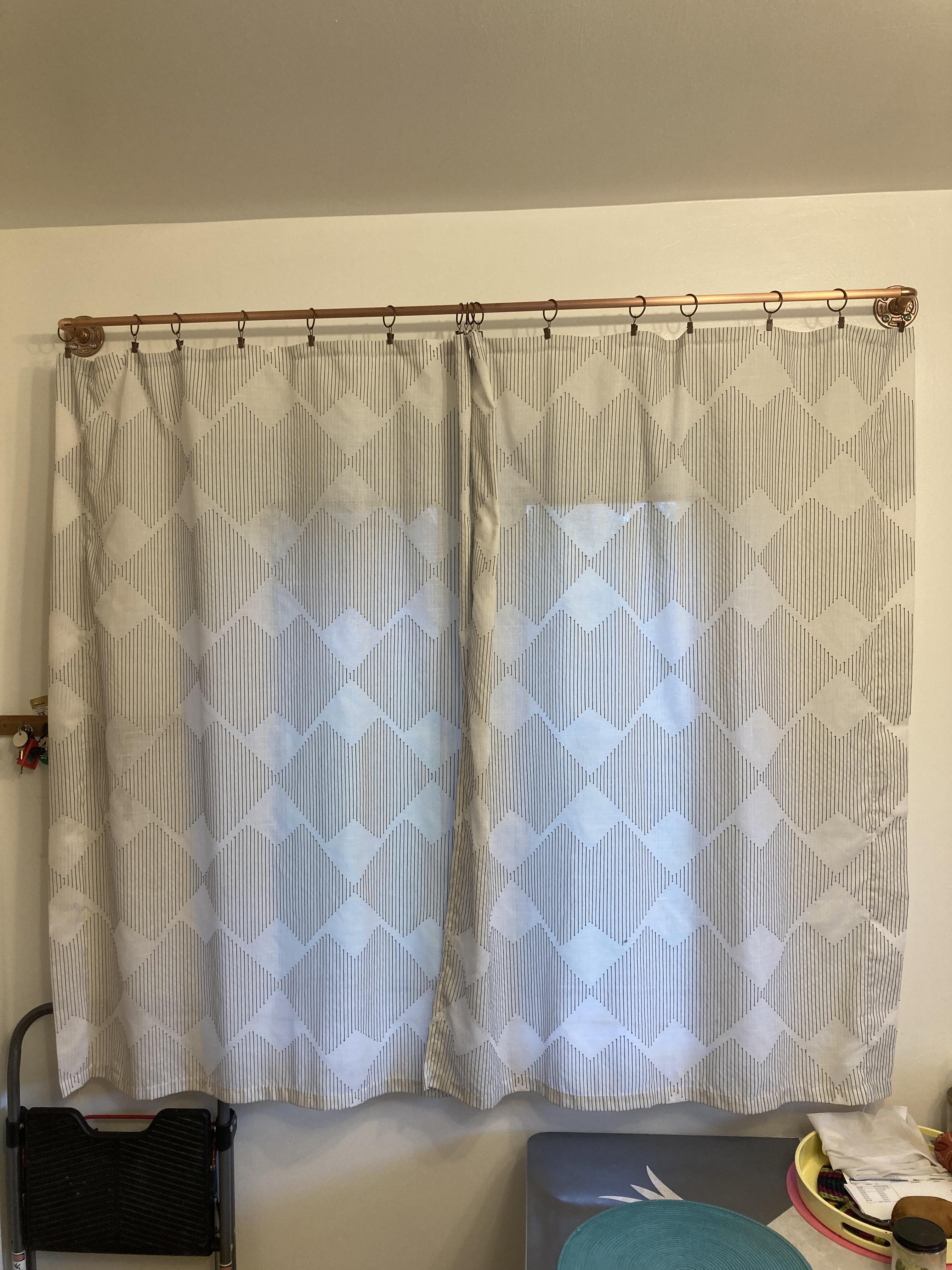 Brushed Copper Curtain Rods From Plumbing Parts : 9 Steps (with ...